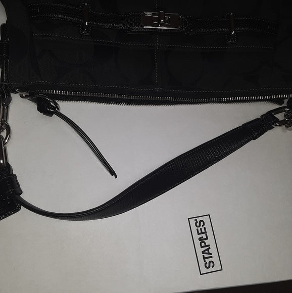 Coach Chelsea Green Black Signature Shoulder Bag – MA & PAS TREASURES ...